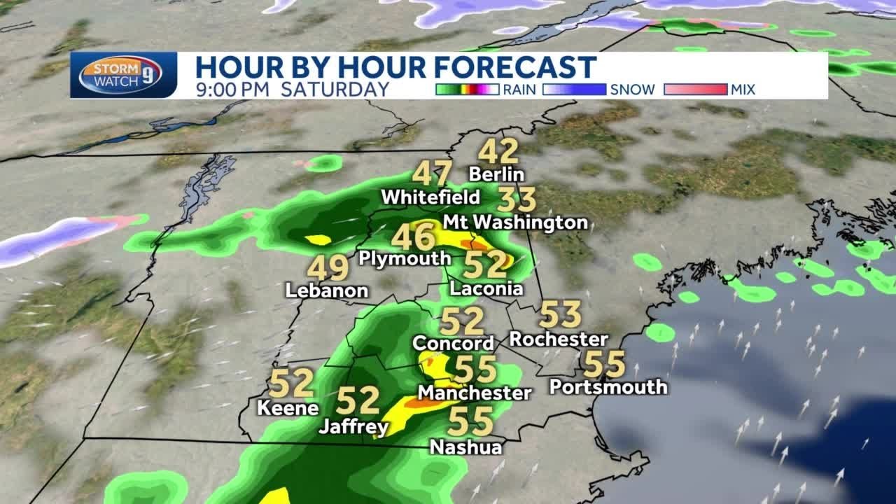 Hour-by-hour timeline: Thunderstorms could move through New Hampshire ...
