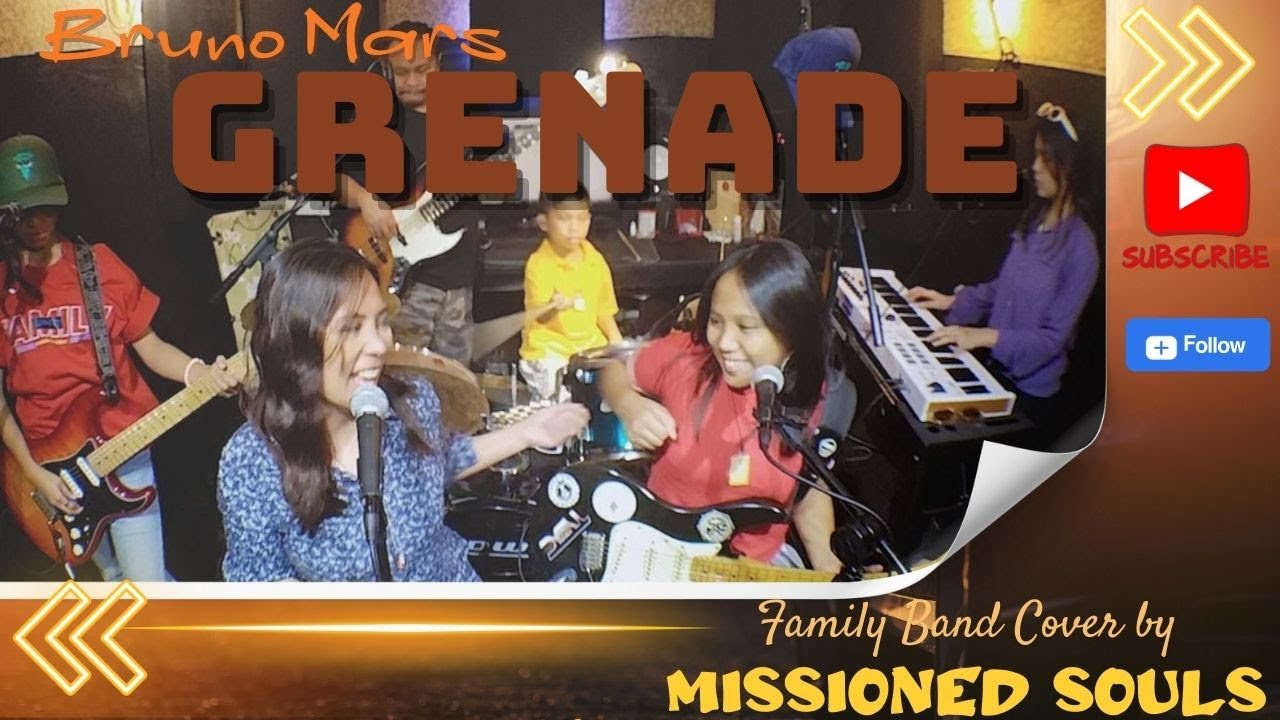 Grenade by Bruno Mars | Missioned Souls (family band cover) - YouTube