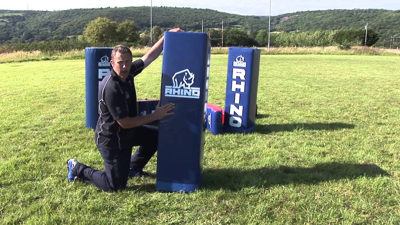 Rhino Rugby - How To Use A Big Hit Tackle Bag - YouTube