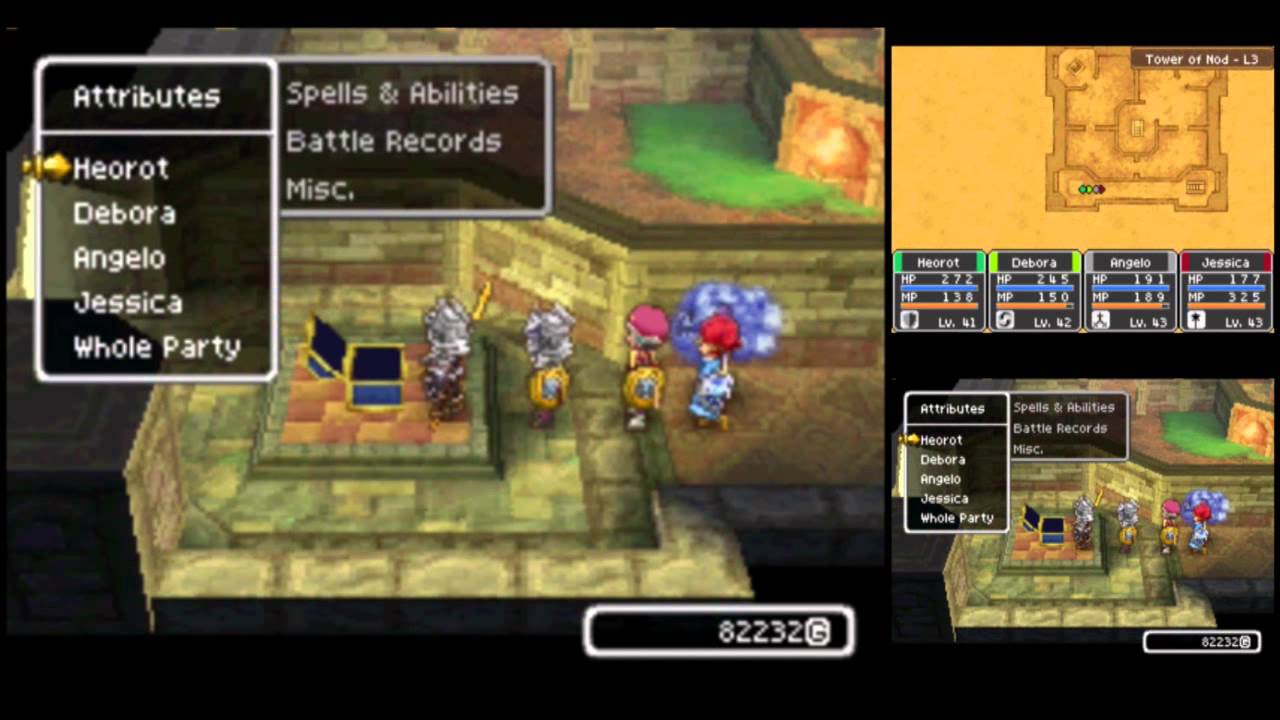 Dragon Quest IX Playthrough #137, Tower of Nod: Tower Treasures - YouTube
