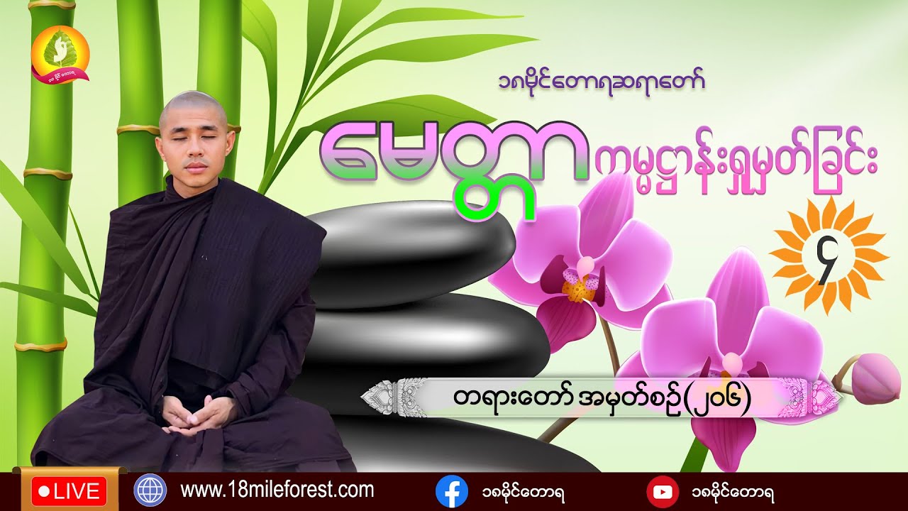 မေတ္တာဘဝနာ အပိုင်း ၄ Youtube