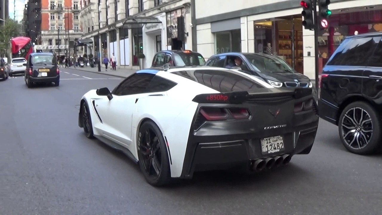 Insane 850hp DRAG Corvette C7 Stringray- Revs and Loud Downshifts In ...