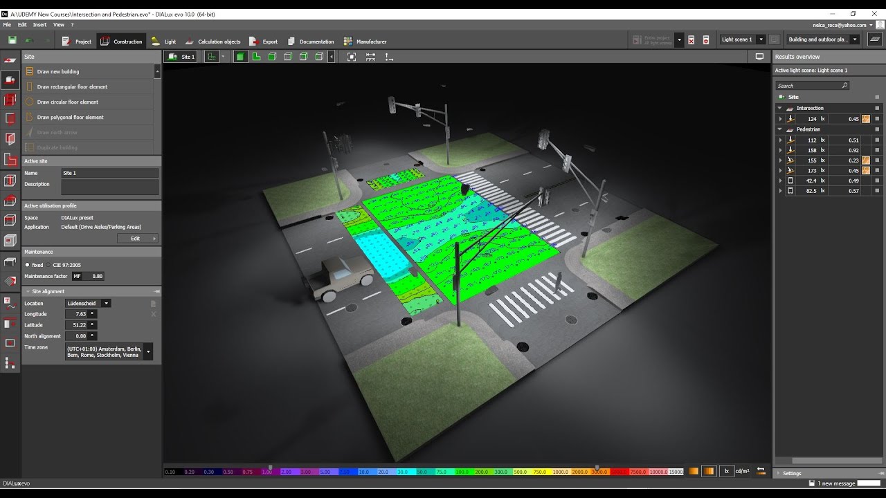 Intersection and Pedestrian Lighting Design - YouTube