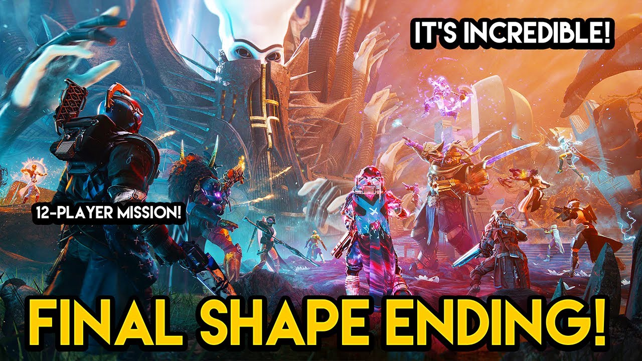 Destiny 2 - FINAL SHAPE ENDING! 12 Player Mission and Cinematics - YouTube