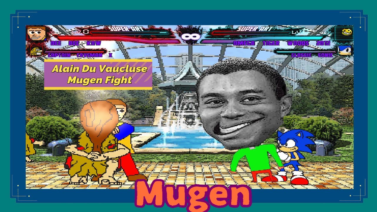 Mugen : Dee Bee Kaw & Captain Caveman Vs Omega Tiger Woods & Sonic ...