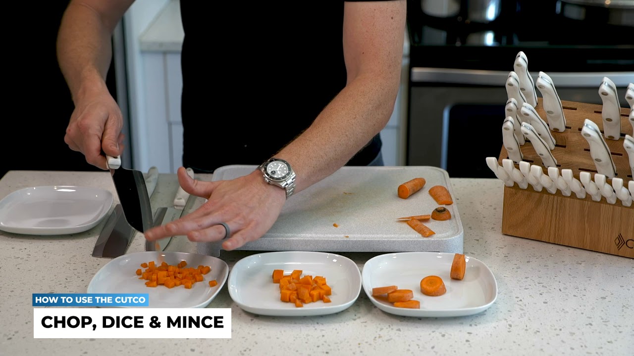 How to Chop-Dice-Mince with Cutco - YouTube
