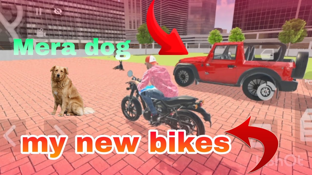 #my new video bikes and dhar # and dog # new video #indianbikesdriving ...