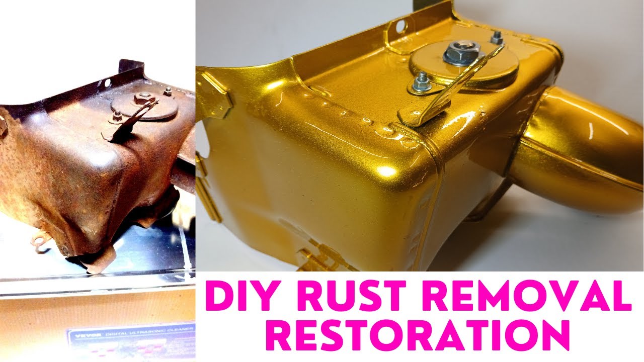 Rust removal renovation DIY use citric acid and ultrasonic. Fiat 126p ...