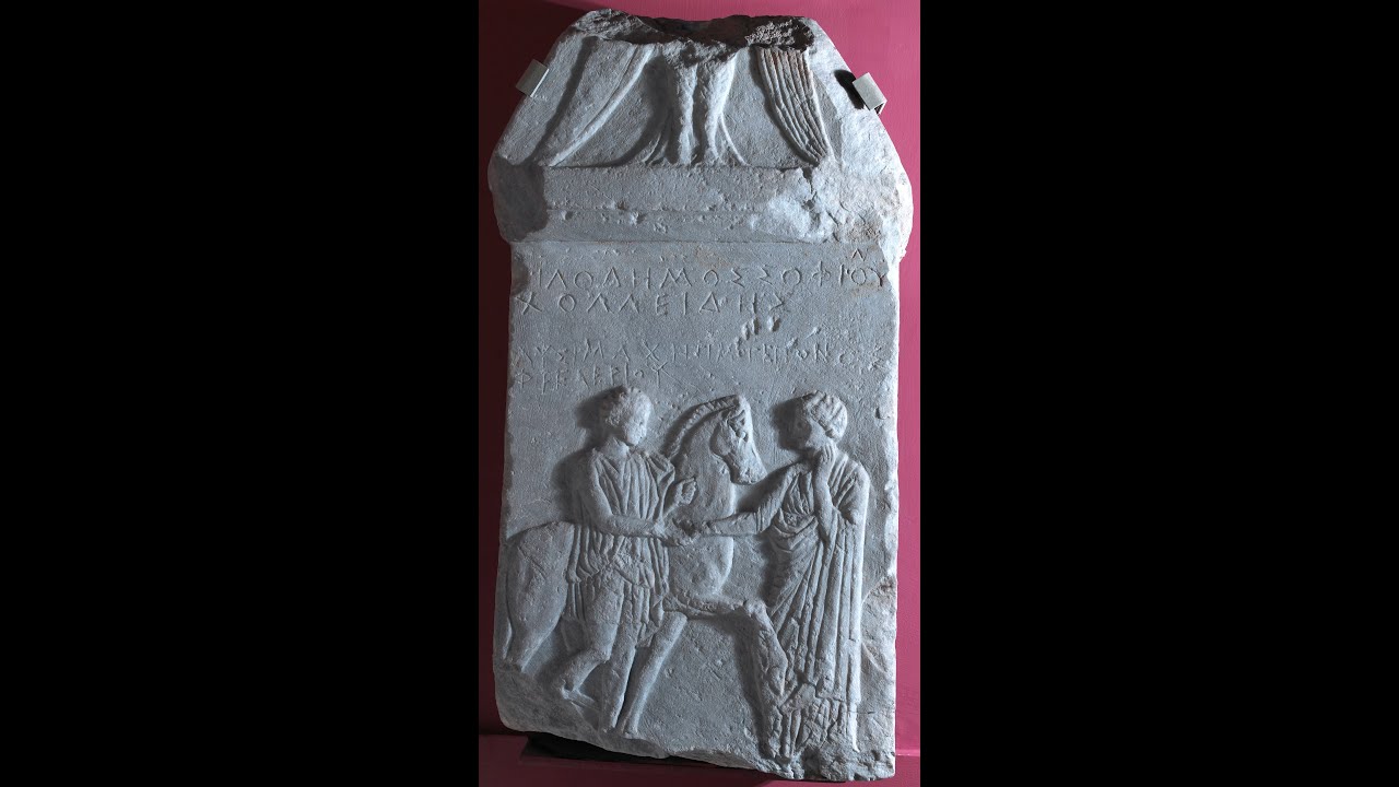 Attic Inscriptions in the Ashmolean: Grave stele of Philodemos and ...
