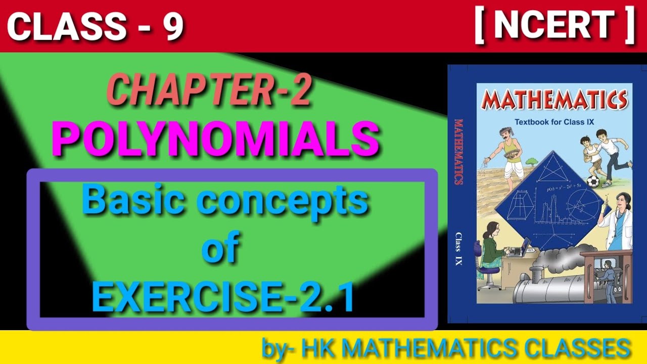 Polynomials CHAPTER-2 Exercise-2.1 ( Basic concepts) | CLASS - 9 | [ NCERT ] - YouTube