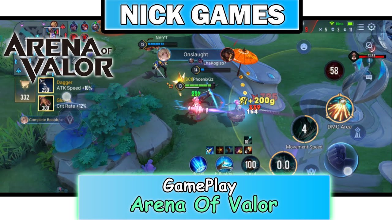 GAMEPLAY Arena Of Valor - CAPHENY SKIN - YouTube