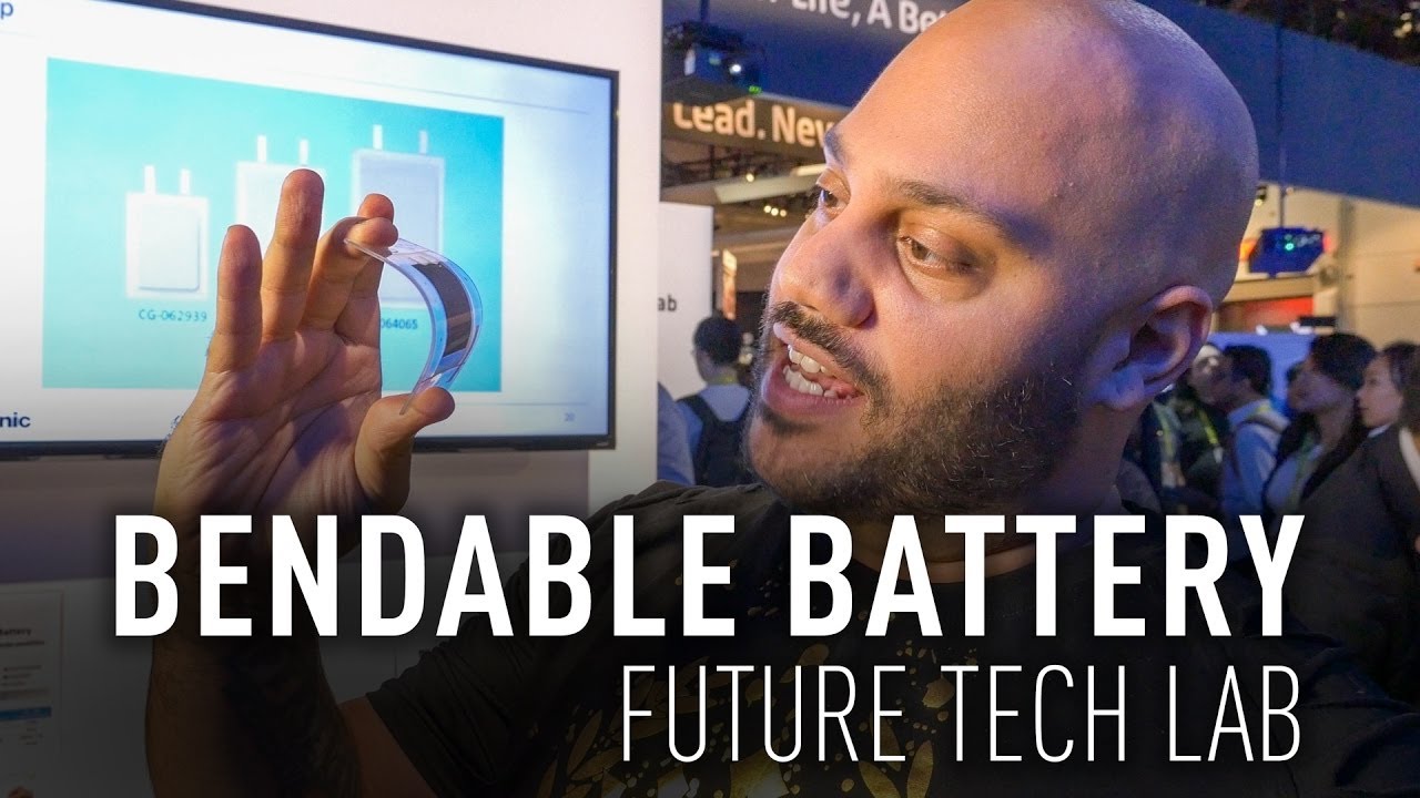 THIS BATTERY BENDS! Panasonic's Flexible Battery at CES 2017 - YouTube