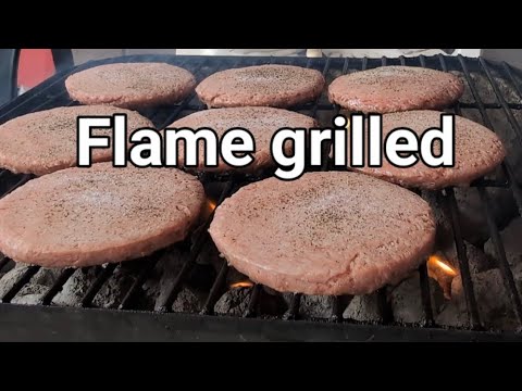 Throwing some burgers on the grill. - YouTube