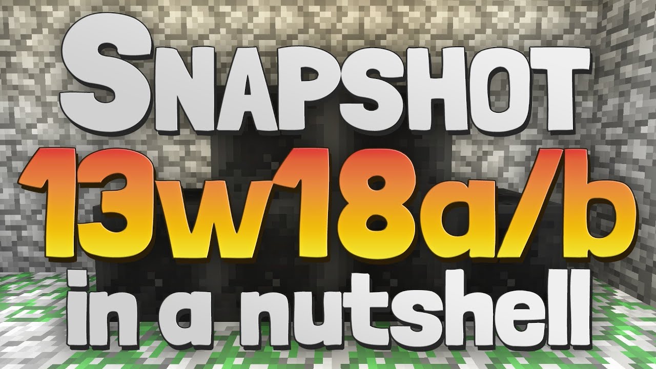 Minecraft Snapshot 13w18a / b / c In A Nutshell - Coal Blocks! - YouTube