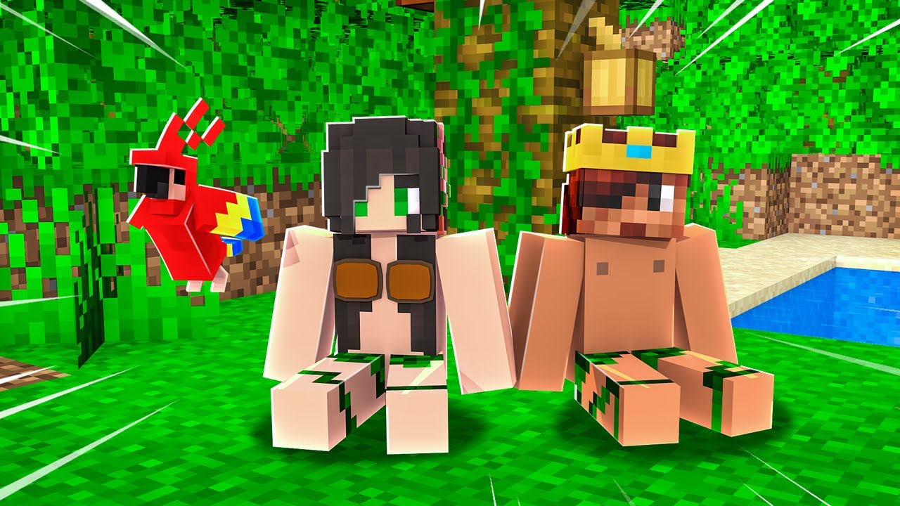 Rafael E Amandinha Perdidos 24 Horas Na Floresta Do Minecraft Youtube