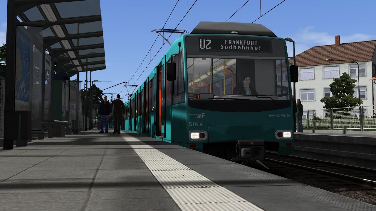 U2 Gonzenheim to Südbahnhof - Frankfurt U-Bahn - Siemens Duewag U4 ...