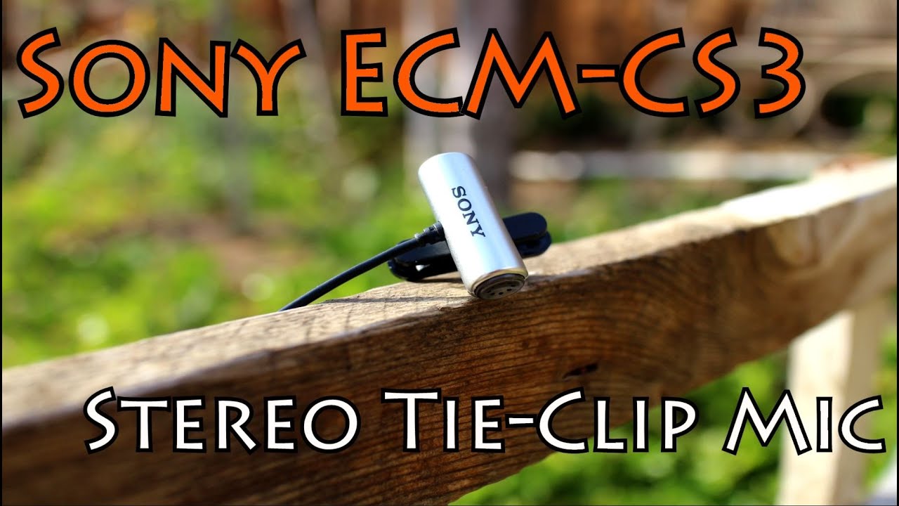 Sony ECM-CS3 Tie-Clip Microphone - YouTube