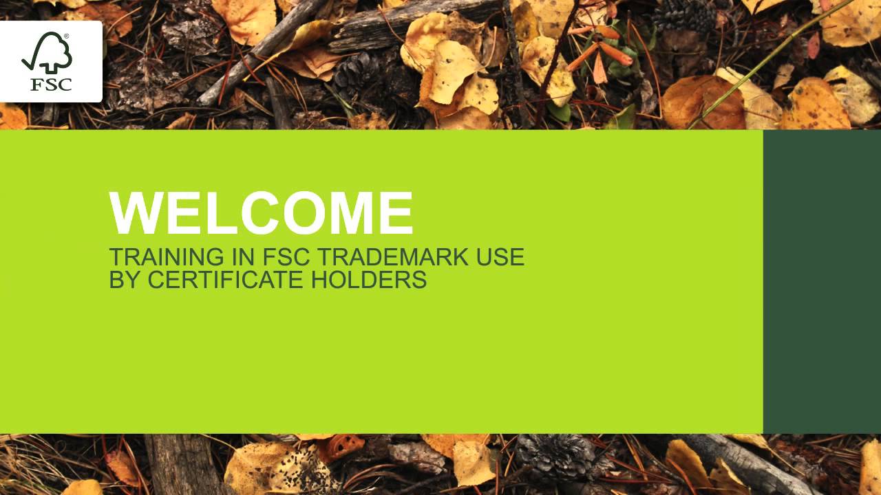 FSC trademark training - YouTube