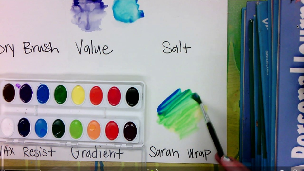 Watercolor Demo part 1 (In Class) - YouTube