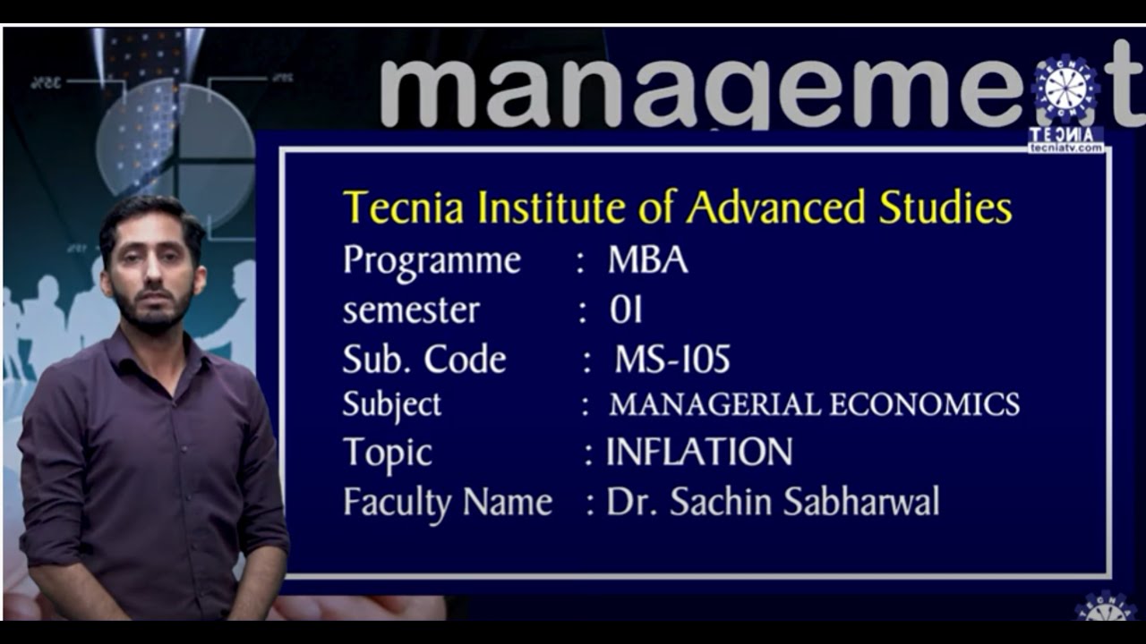 Inflation || Managerial Economics || Dr. Sachin Sabharwal || MBA ...