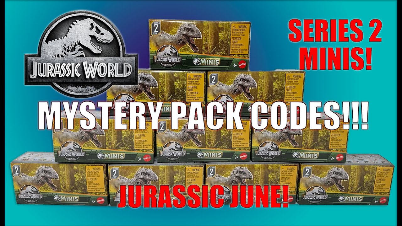 JURASSIC WORLD SERIES 2 BLIND BOX MINIS UNBOXING AND CODES - YouTube