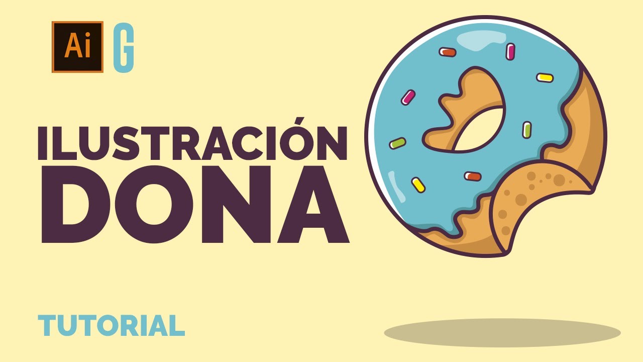 Illustrator Tutorial | Ilustrando una Dona | How to Draw a Donut - YouTube