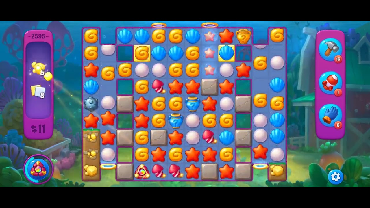 Fishdom Super Hard Level 2595 (with Double Super Lightning) @choraelmin ...