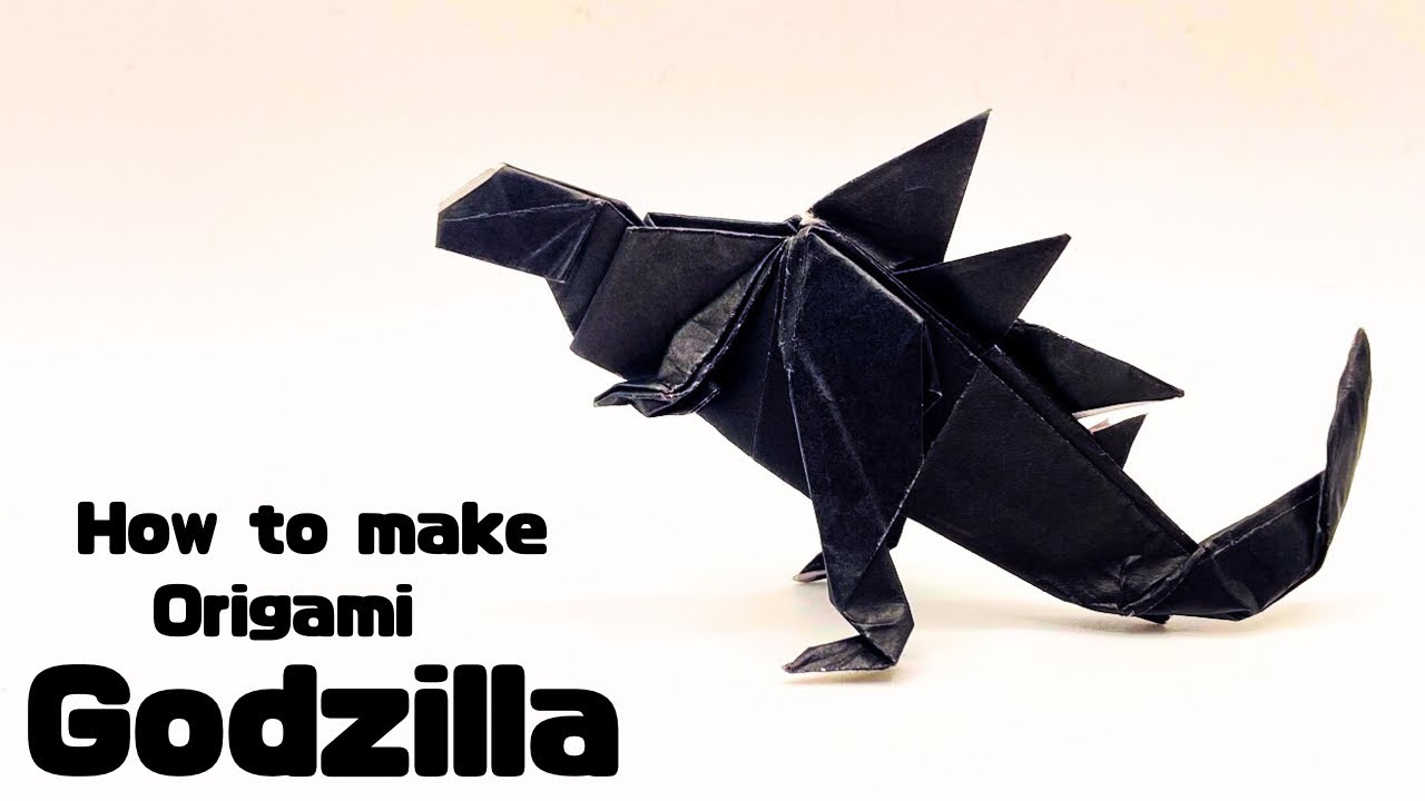 Origami Godzilla || How to make Origami || Paper Dinosaur Tutorial ...
