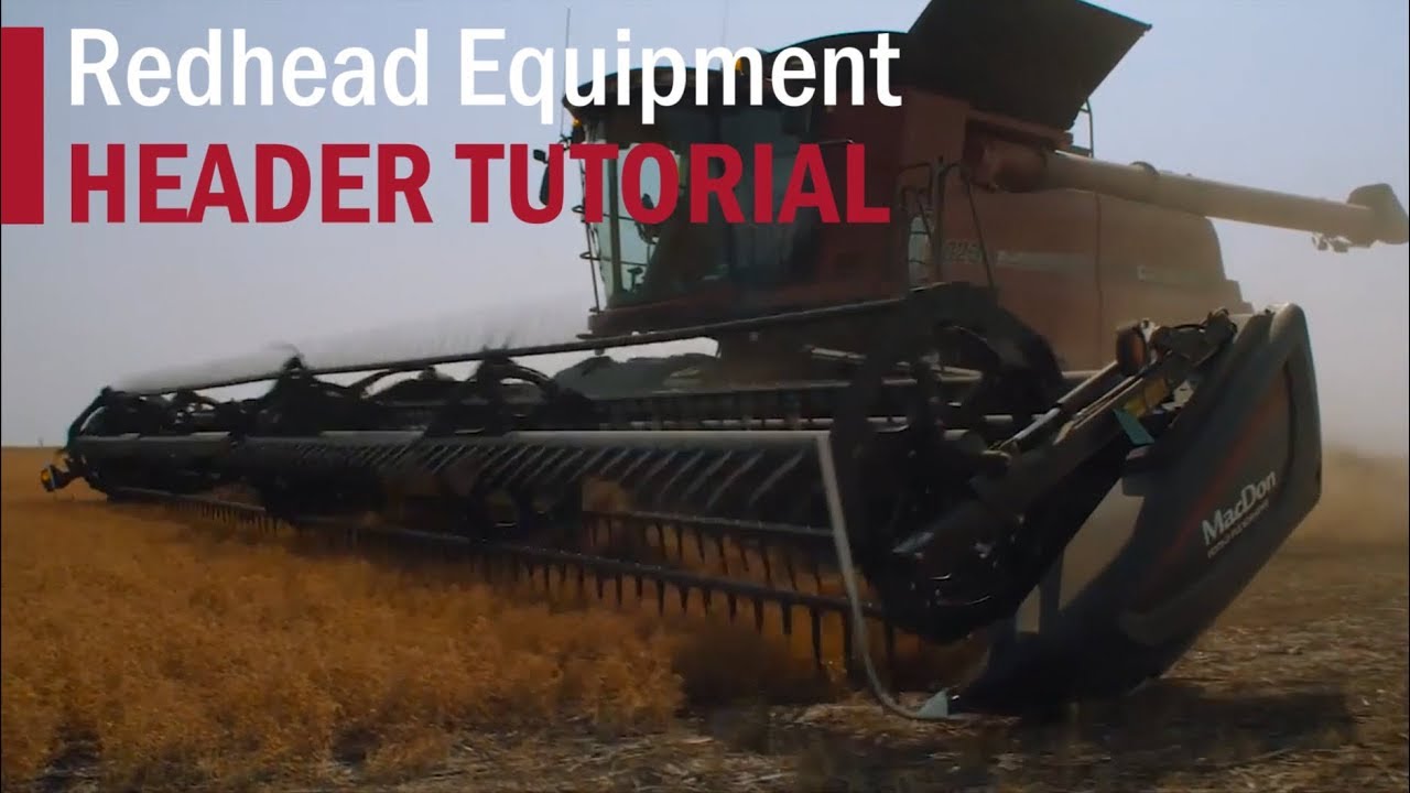 MacDon Header Walk-Through - YouTube