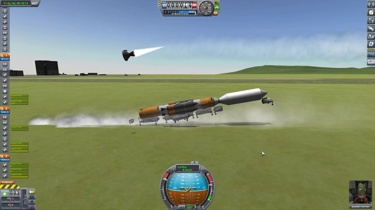 Assembled Rocket Stands Up - YouTube