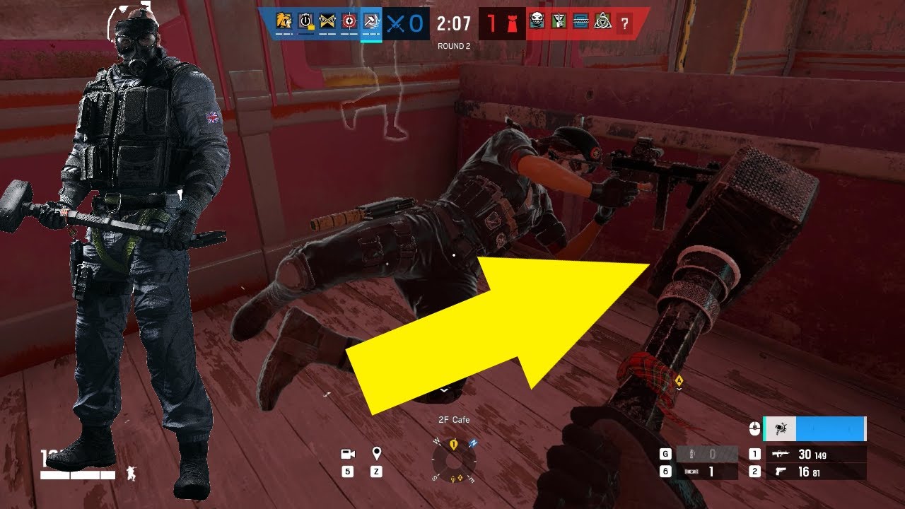 The proper way to use Sledge in Rainbow Six Siege - YouTube