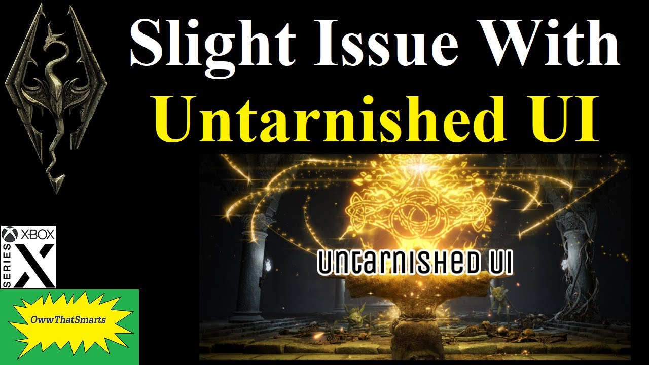 Skyrim (mods) - Slight Issue With Untarnished UI - YouTube