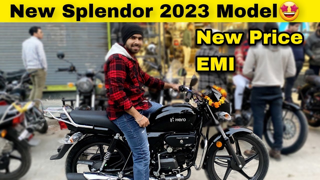 2023 model hero splendor BS6 Splendor all model price list new splendor ...