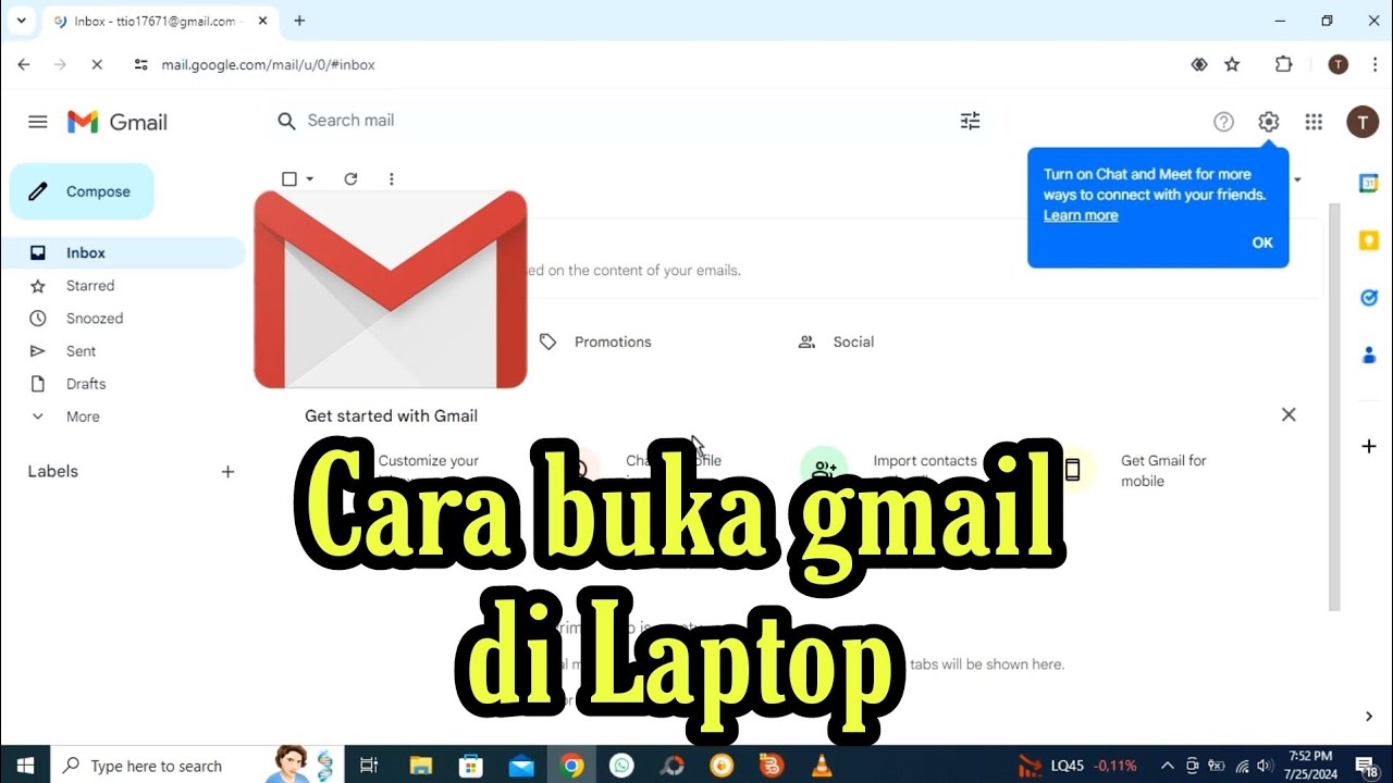 Cara membuka email/gmail di Laptop - YouTube