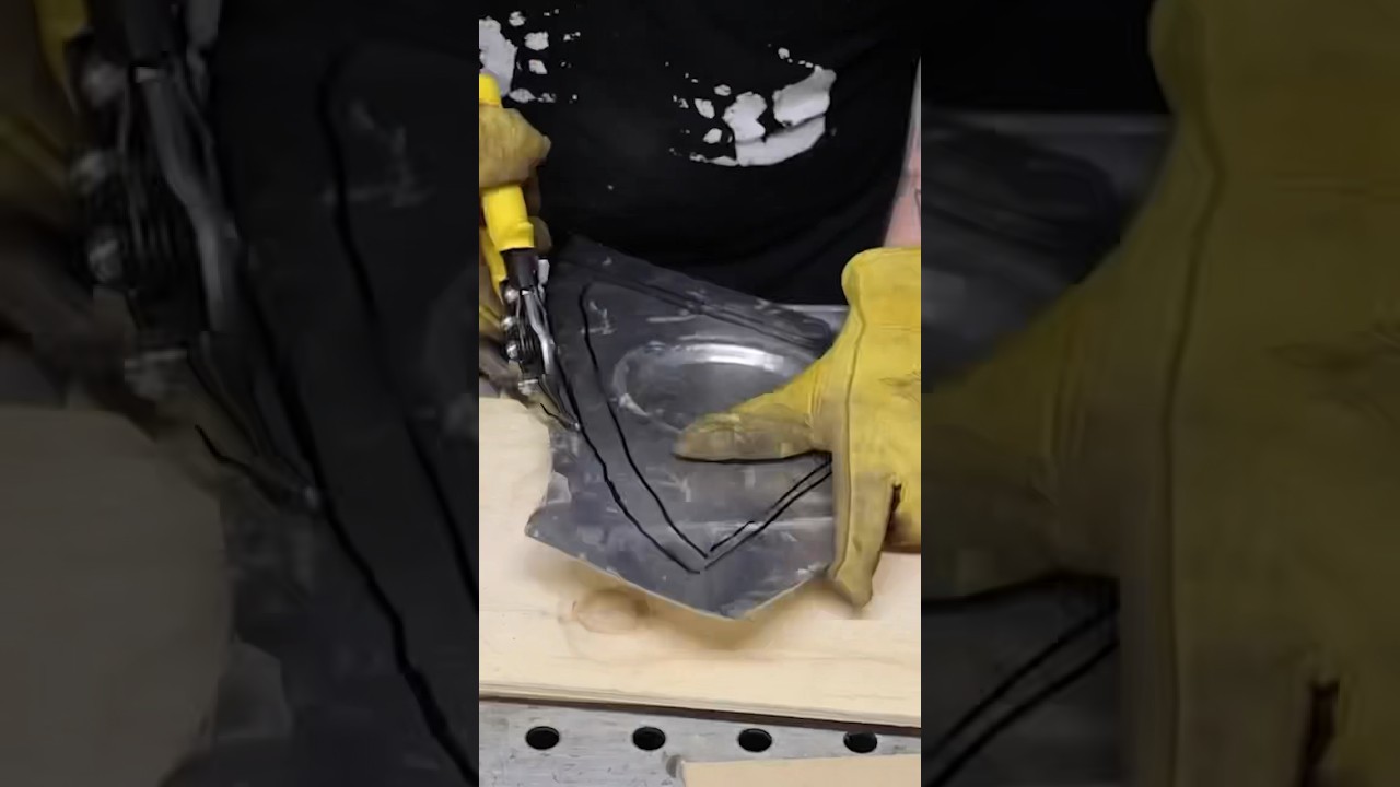 Sheet metal shaping using basic tools and techniques #metalwork # ...