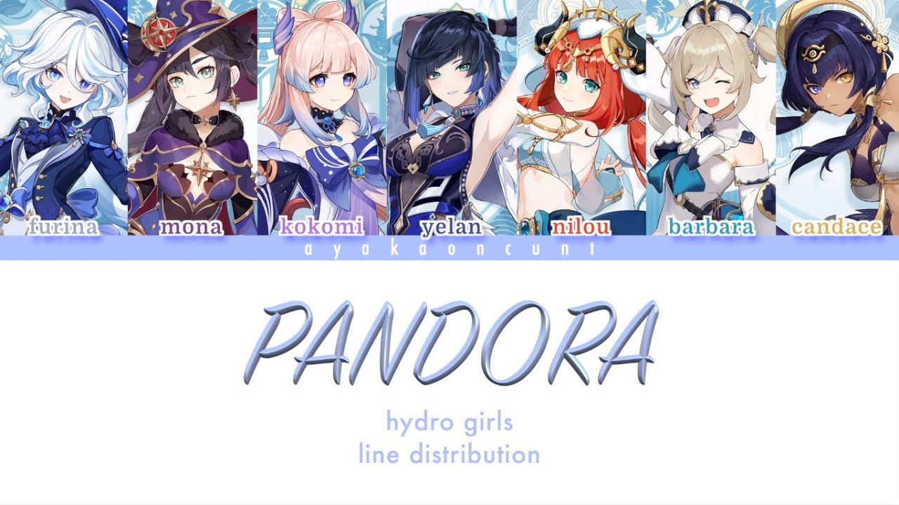 how would hydro girls (genshin) sing - pandora by mave - YouTube