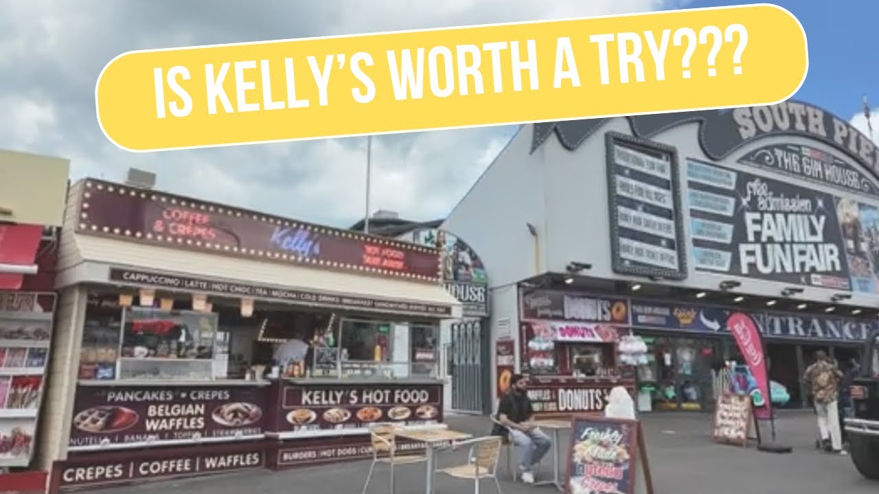 Blackpool prom Burger review 4: Kelly's food, South Pier. Plus town ...