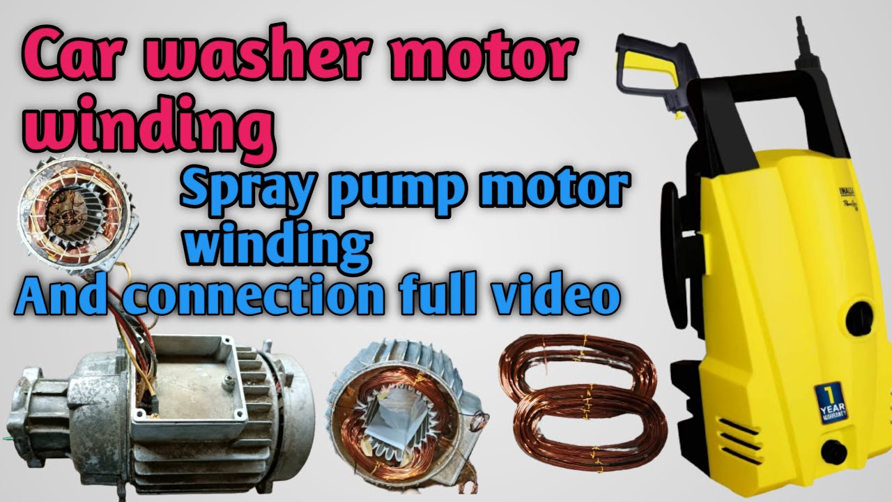 Car washer motor winding|Pressure pump motor winding|Sprayer pump ...