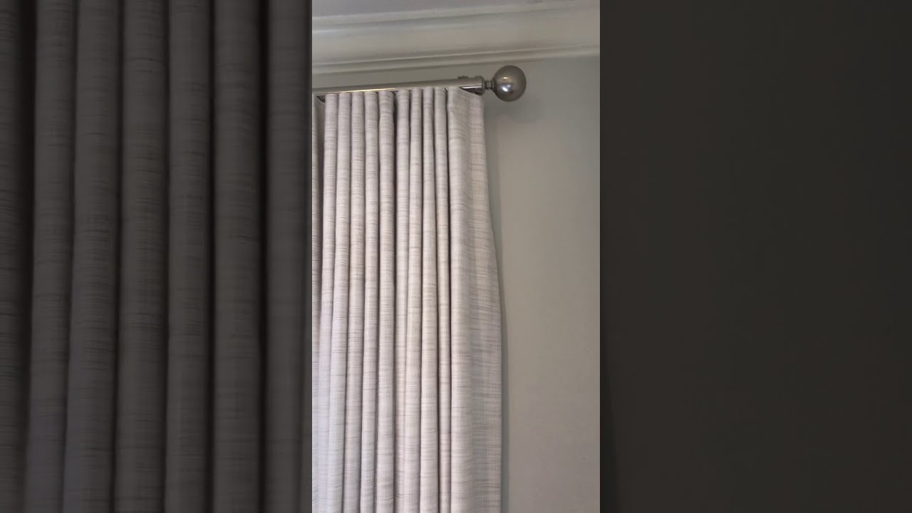 Contemporary Ripplefold Drapes from Horizon Window Fashions - YouTube