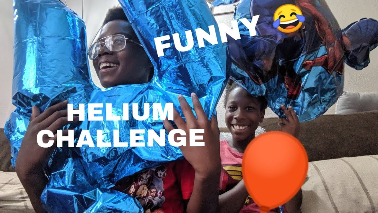 HELIUM CHALLENGE WITH COUSIN/LIL BROTHER (VERY FUNNY)😂😂 - YouTube