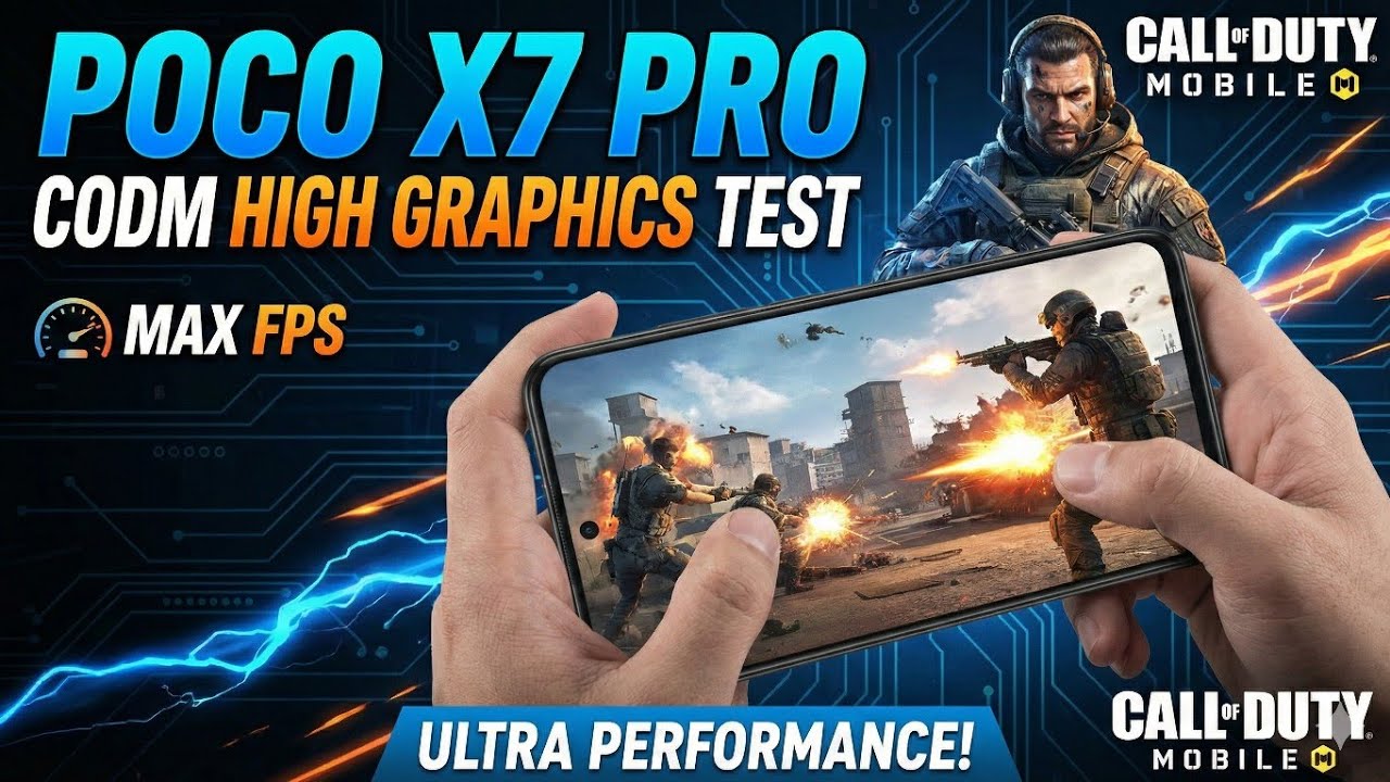 poco X7 pro testing codm high graphics gameplay - YouTube