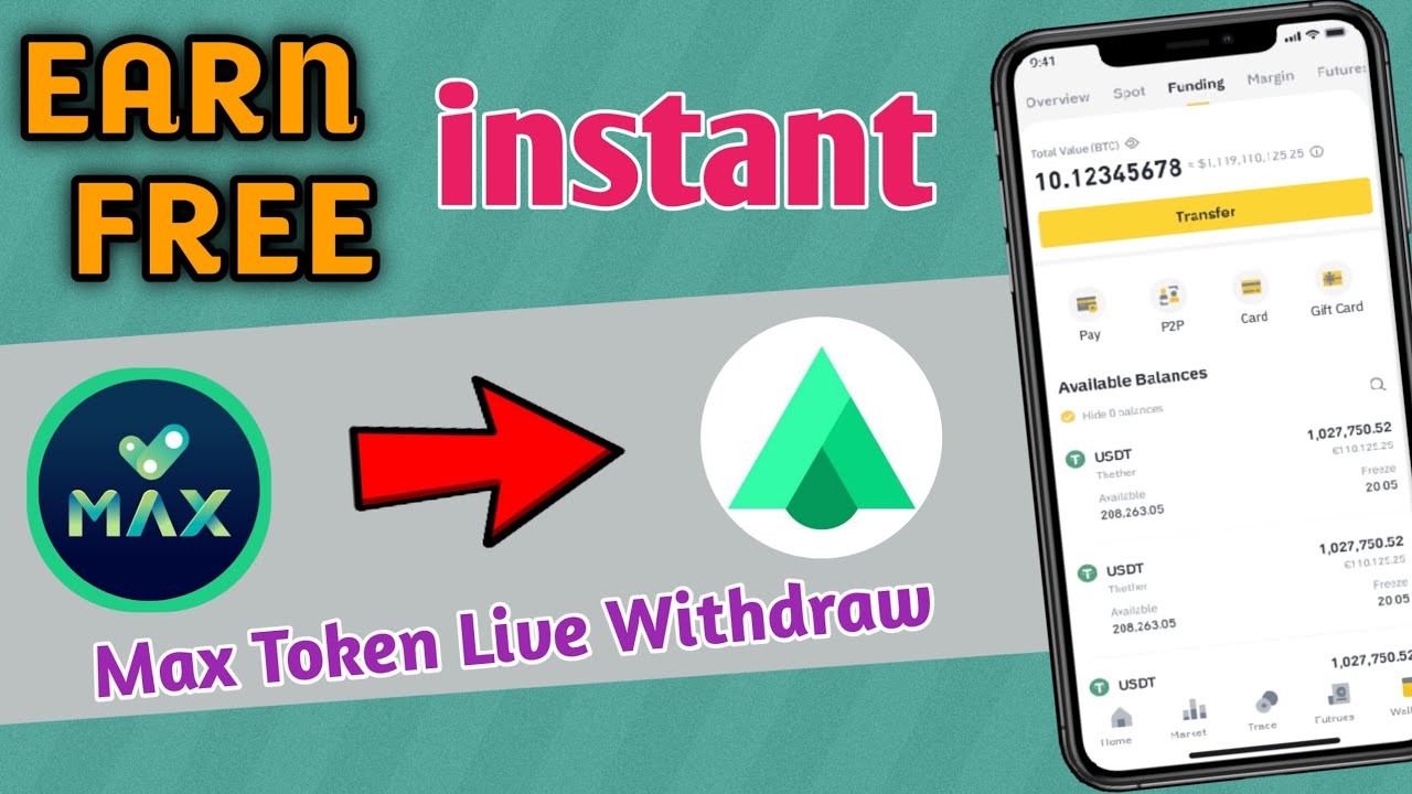 How To Earn Max Token instant Live Withdraw #Maxity #Binance #Bitmart ...