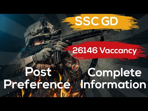 SSC GD Post Preference Explained SSC GD Full notification explained # ...