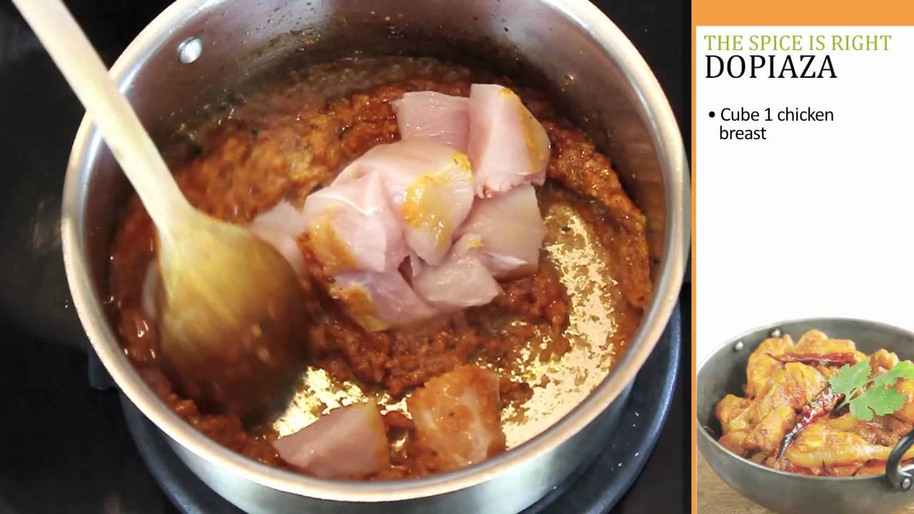 Dopiaza Curry Cooking Guide from The Spice Is Right - YouTube