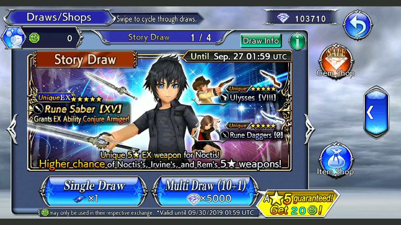 Noctis Ex Banner Pulls #dffoo - YouTube