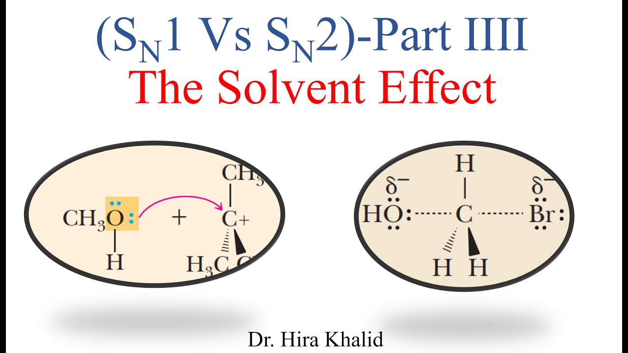 #Sn1 vs #Sn2 PartIV-#Solvent Effect - YouTube