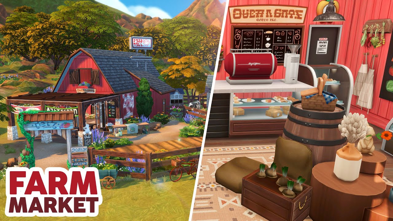 Local Farm Market // The Sims 4 Speed Build - YouTube