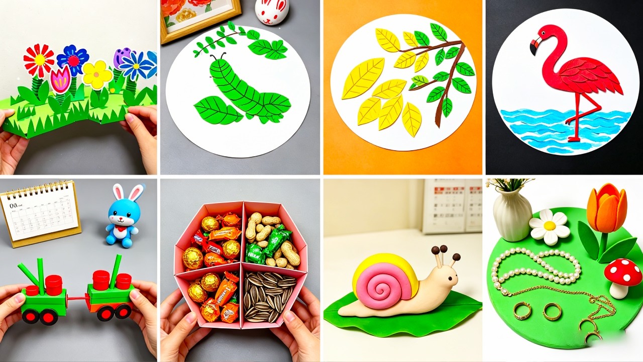 Learn to Make Easy Handicrafts in Minutes! #Kindergarten #Handmade #DIY ...