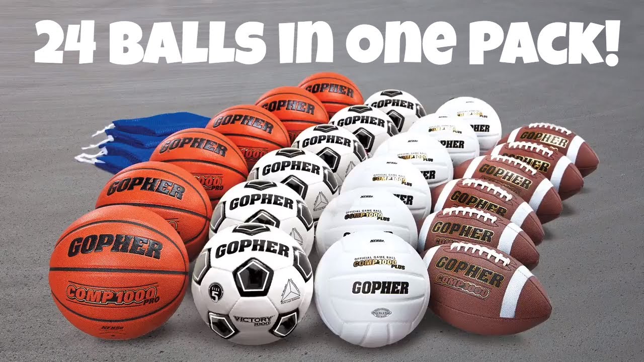 24 Sport Ball Pack Perfect for Competitive Games - YouTube