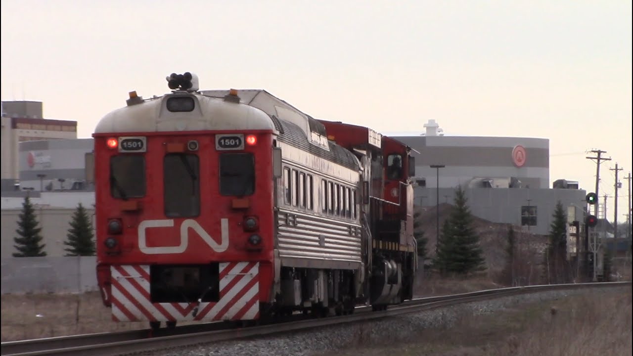 Not on it's Own Power? Geometry Testcar RDC CN 1501 (Work Train 998) at ...